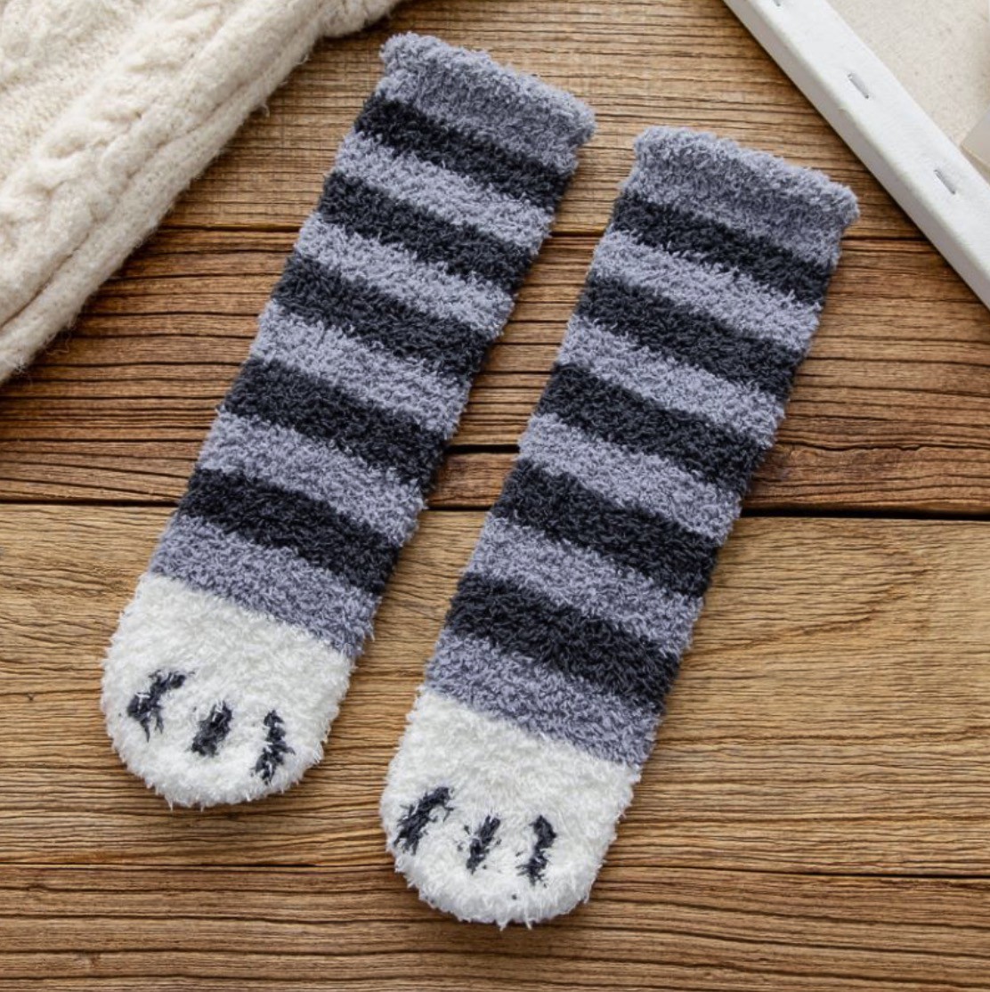 Calzini morbidosi zampa gatto con gommini antiscivolo - gli originali ...